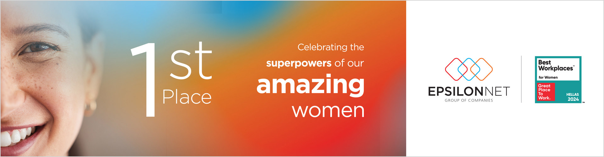 Ο Όμιλος EPSILON NET κατακτά την 1η θέση στα Best Workplaces for Women Hellas 2024! | EPSILON NET